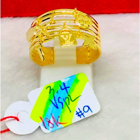 Jewelry | 18k Real Gold Lv Design | Poshmark